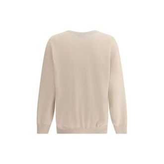Brunello Cucinelli Mens Beige Cashmere Sweater Clothing
