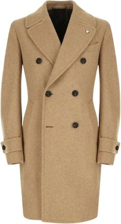L.B.M. 1911 L.b.m. 1911, Homme, Manteaux, Beige, Taille: XL Manteau Chesterfield en jersey