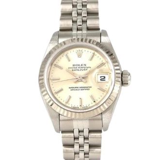 Rolex Pre-owned Datejust Acier Inoxydable Or Blanc Automatique - Femme - Pre-owned - Gris - Taille: ONE Size