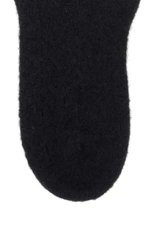 Valentino Garavani Mohair-Blend Crew Socks - Black