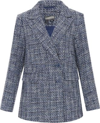 Dreimaster Dreimaster Jacke Frauen blau mehrfarbig