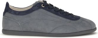 Brunello Cucinelli Sneaker aus Nubuk und Wildleder mit schmaler Sohle - - Shoes - Herren - Blau - 44 EU
