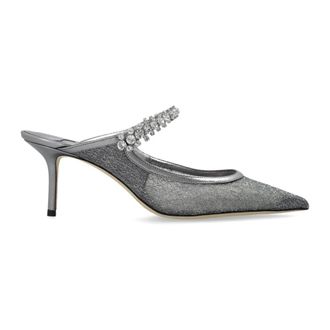 Jimmy Choo London Bing 65 Heeled Mules - - Shoes - Damen - Grau - 38 EU