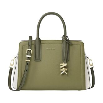 Michael Kors Laila Small Satchel - Femme - Sacs - Vert - Taille: ONE Size