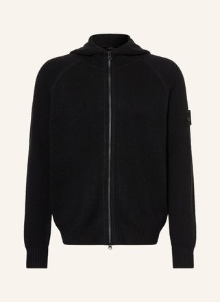 Stone Island Strickjacke Ghost Aus Cashmere schwarz