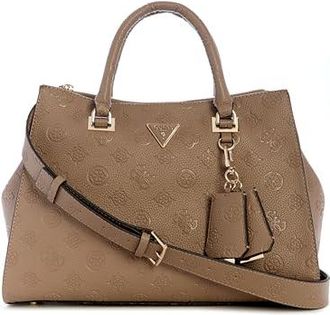 Guess sac &agrave; main sac &agrave; &eacute;paule bandouli&egrave;re Cresidia II Society Satchel Dark Taupe