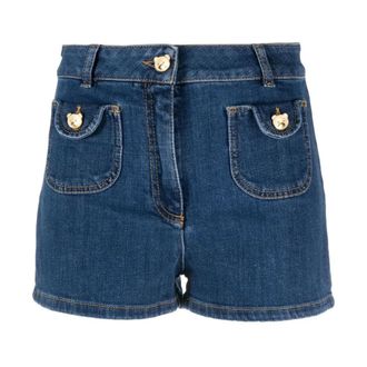 Moschino Femme, Shorts, Bleu, Taille: 36 FR Denim Shorts