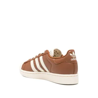 adidas Calf Leather Low-Top Sneaker - Brown