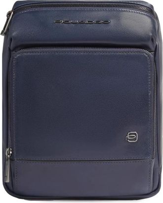 Piquadro Homme, Sacs, Bleu, Taille: ONE Size Sac bandoulière homme pour iPadPro 11 en cuir avec protection Rfid