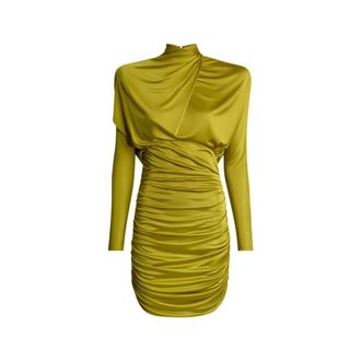 Balmain Draped Flowing Jersey Dress