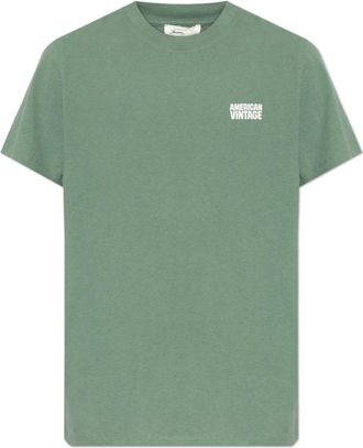 American Vintage Homme, Tops, Vert, Taille: S T-shirt Ykobow