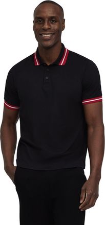 Falke Herren Polohemd Basic Polo Shirt M PL Baumwolle weich hautfreundlich 1 St&uuml;ck, Schwarz (Black 3000), XL