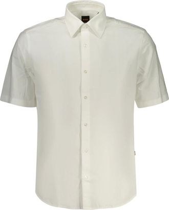 HUGO BOSS Homme, Chemises, Blanc, Taille: XL Rash 2 Short-Sleeved Shirt