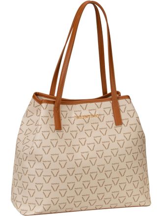 Valentino Damen Lady RE Handbag, Bianco/Cuoio