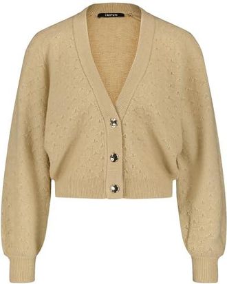 Taifun 632403-15306-9521 Cardigan, New Camel Melange, 40 Femme