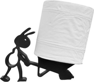 Generic Toilettenpapierhalter - freistehender Stoffspender, rostbeständiges Metall mit gewichteter Basis, vertikale Rollenaufbewahrung für Badezimmer | Toilet