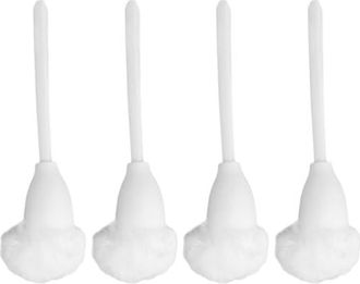 Amosfun Brosse WC Douce 15.4 Pouces avec Manche Ergonomique Brosse De Nettoyage pour Cuvette De Toilette Accessoire Pratique pour Salle De Bain