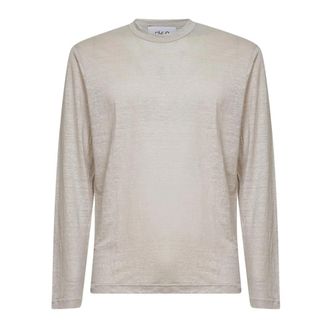 D4.0 Langarm-T-Shirt - - Tops - Herren - Beige - 2XL