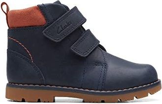 Clarks Bébé garçon Heath Strap T Bottes de Combat, Navy, 20 EU