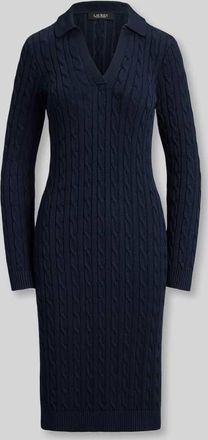 Lauren Ralph Lauren Slim Fit Strickkleid aus Baumwoll-Viskose-Mix