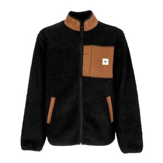 CAT Sherpa Zip Jacke Schwarz - - Sport - Herren - Schwarzk - S