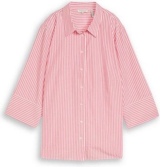 Tom Tailor Langarmbluse Blusen & Shirts Plus Size - Hemdbluse mit Streifenmuster