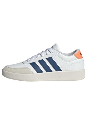 adidas Herren BREAKNET 3.0 Shoes, FTWR White/Dusky Petrol/Lucid Orange, 41 1/3 EU