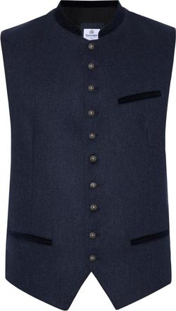 Hammerschmid Trachtenweste Manuel in Loden-Qualit&auml;t mit Samtbesatz in