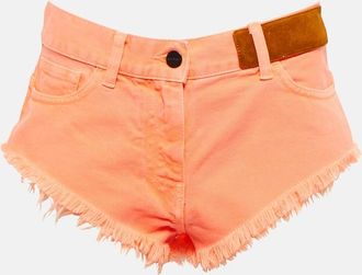 Palm Angels Mid-Rise Jeansshorts