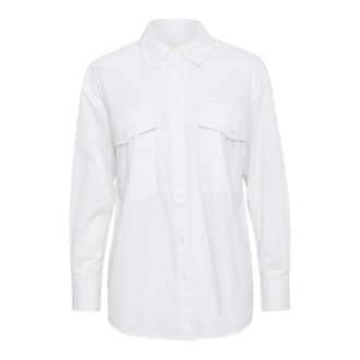 Part Two Femme, Blouses et Chemises, Blanc, Taille: 34 FR Chemise Oversize Blanc Lumineux