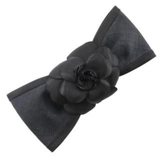 Chanel Accessoire Cheveux en Satin Pre-owned - Femme - Pre-owned - Noir - Taille: ONE Size