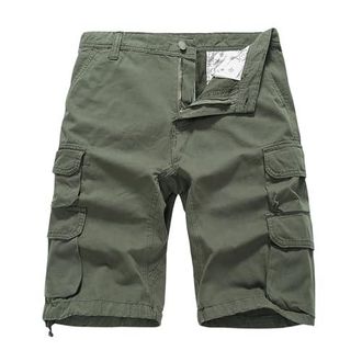 Generic Short cargo pour homme avec cordon de serrage, vert, 42
