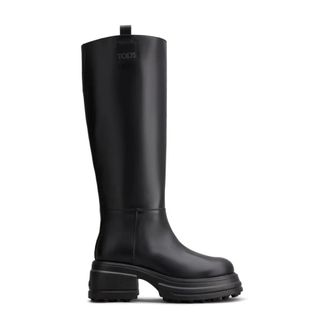 Tod's Schwarze Hohe Stiefel - - Shoes - Damen - Schwarzk - 41 EU