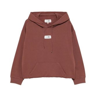 Maison Margiela Numeric Logo Hoodie - - Sweatshirts & Hoodies - Damen - Braun - XS