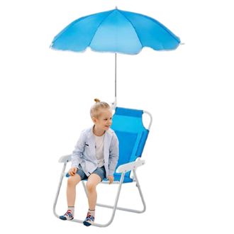 Generic Klappstuhl für Kinder, für Strand, Campingstuhl mit UV-Schutz | ergonomischer neigbarer Sitz, Gartenmöbel für Reisen, Angeln, Terrasse, Rasen, Garten,