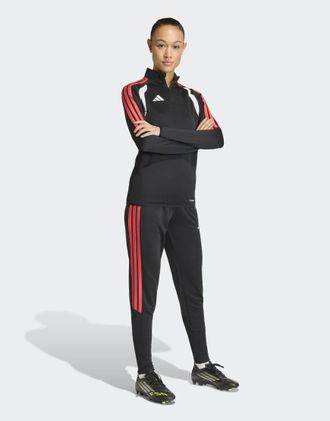 adidas adidas Performance - Tiro 26 League - Pantalon de sport coupe classique - Noir/rouge semi-lucide
