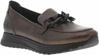 Rieker Mocassins Cuir Talon Plat