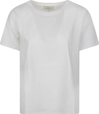 Loulou Studio Femme, Tops, Blanc, Taille: 42 FR T-shirt Boxy Basiluzzo