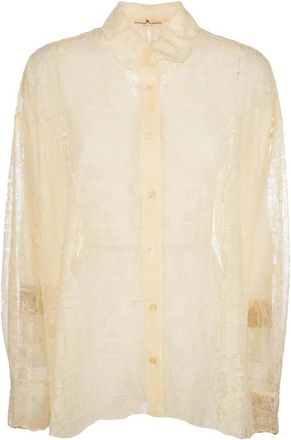 Ermanno Scervino Femme, Blouses et Chemises, Beige, Taille: 40 FR Chemises