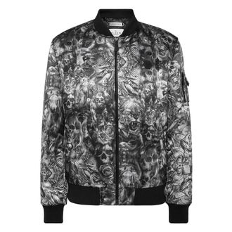 Philipp Plein Nylon Bomber Tattoo - - Jackets - Herren - Schwarzk - S