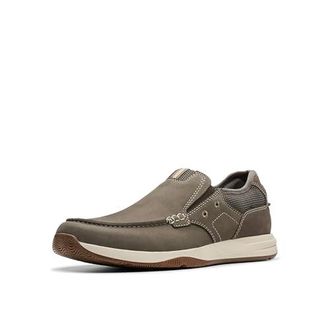 Clarks Sailview Step Chaussures Homme Kolorite Taupe Nubuck Taille: 44 EU Large, Nubuck Taupe, 44 EU Large