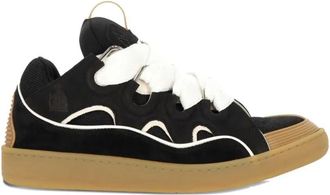 Lanvin Low-Top Sneaker - Low-Top Sneakers With Wave Detail - Gr. 40 (EU) - in Beige - f&uuml;r Damen