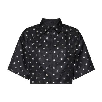 Silvian Heach Damen, Blusen & Hemden, Schwarzk, 2XSGr&ouml;&szlig;e