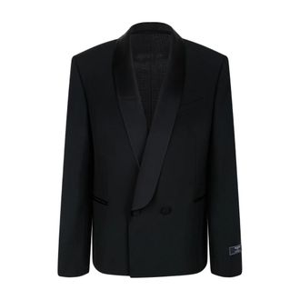 Balmain Satin-Lapel Blazer - - Jackets - Herren - Schwarzk - XL