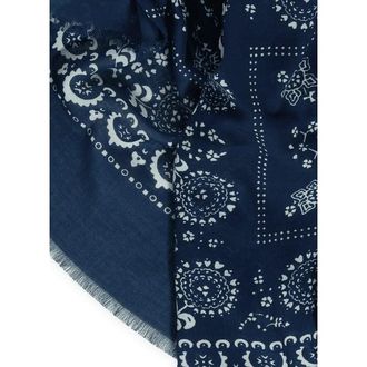 Saison 1865 Foulard imprim&eacute; en coton et laine
