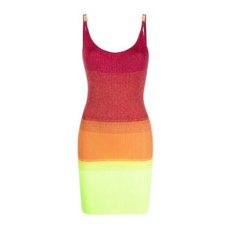 GCDS Rosa Lurex Gradient Tank Mini Kleid - - Dresses - Damen - Rosa - M