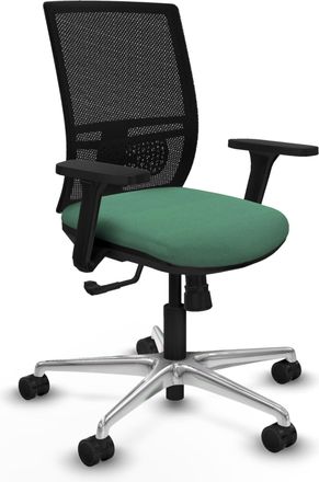 Piqueras y Crespo Schreibtischstuhl mit Rollen Yunquera mit 3D-Armen, h&ouml;henverstellbare Lendenwirbelst&uuml;tze, ausgestattet mit 4 Positionen und Schneidschaum, Schwarz/Sma