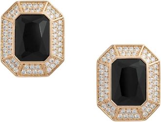 Self Portrait Femme, Accessoires, Noir, Taille: ONE Size Boucles doreilles incrust&eacute;es de cristaux