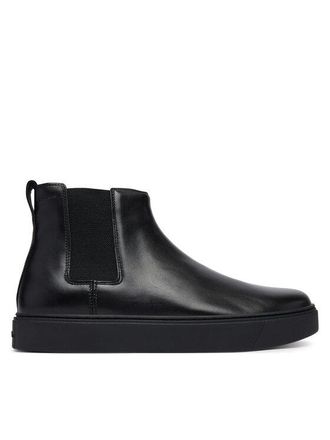 Calvin Klein Klassische Stiefeletten Hybrid Clean Chelsea Wax Lth HM0HM02253 Schwarz