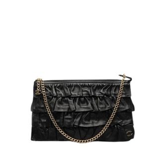 Chanel Sac &agrave; main matelass&eacute; en cuir dagneau Pre-owned - Femme - Pre-owned - Noir - Taille: ONE Size